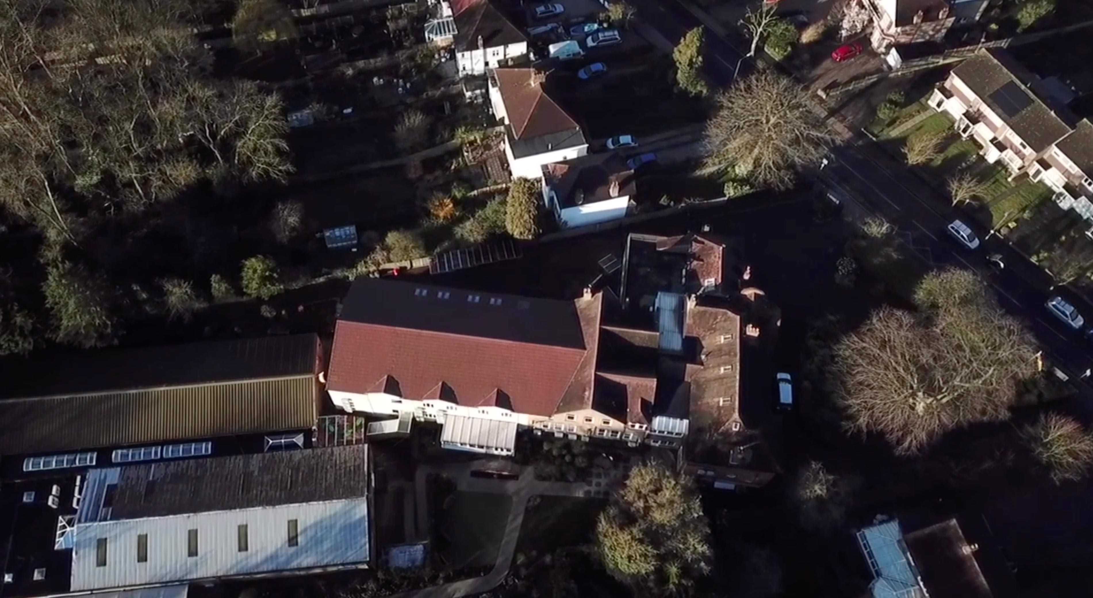 Merton Court from the air - Merton Court Prep School