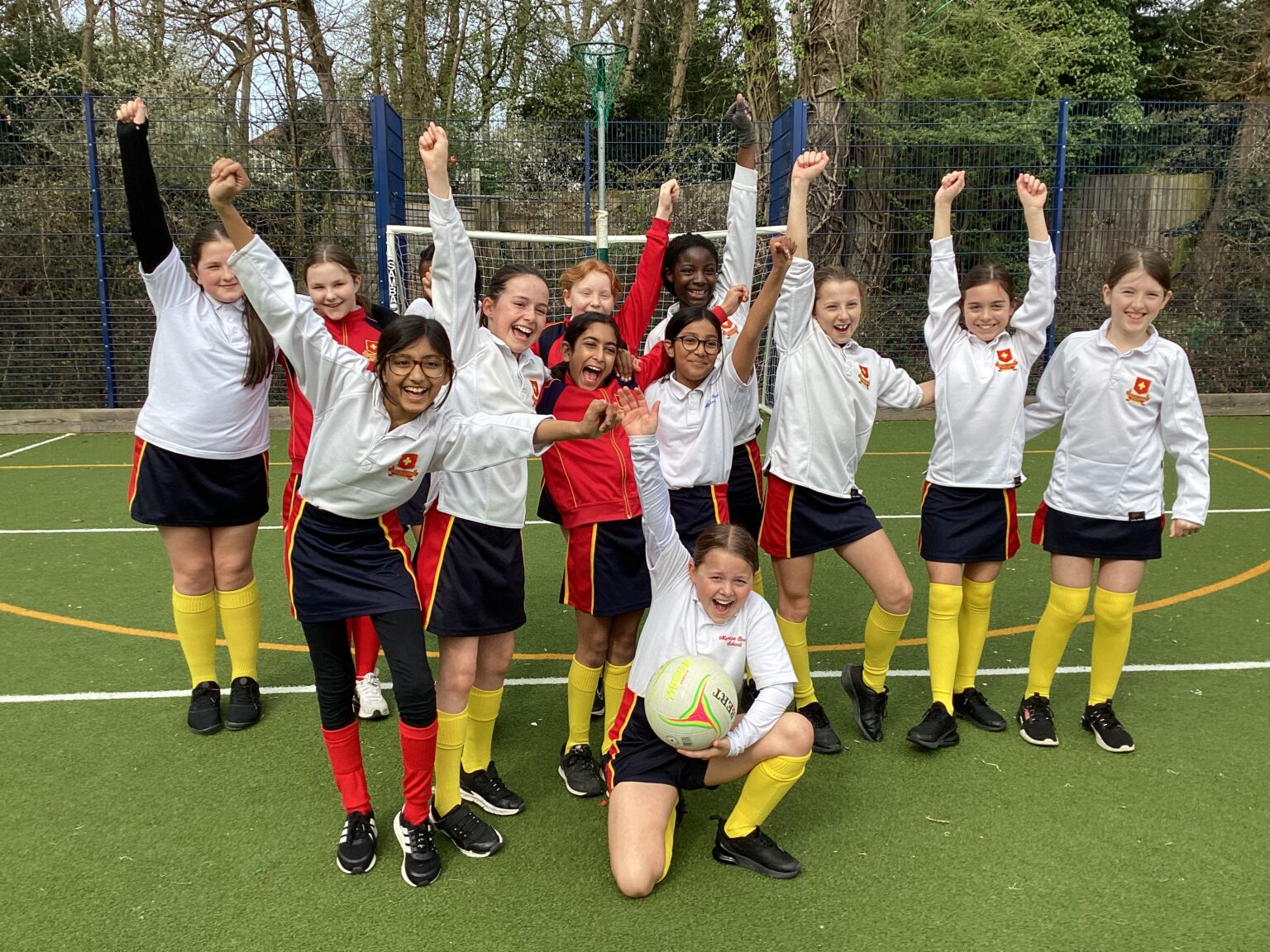 Staff v S4 Girls Netball Match - Merton Court Prep School